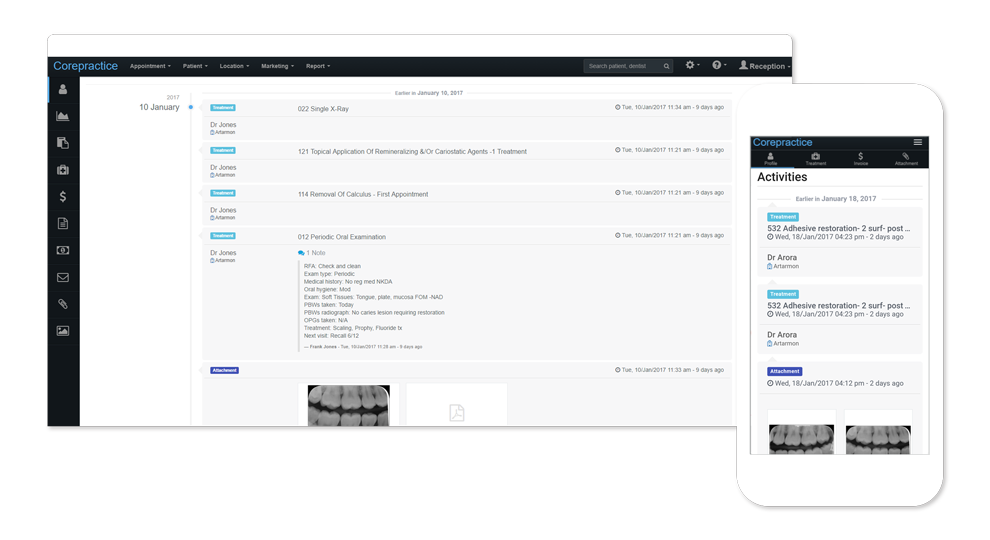 Patient Management for Dental Software - Core Practice